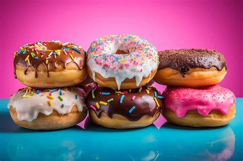 Premium Photo Donuts With A Bite Taken Out Emphasizing Their Irresistible Appeal