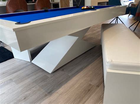 Gloss White Lightning Pool Diner Table By Superpool Uk As Seen On Tv