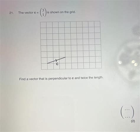 Solved The Vector C Is Shown On The Grid Find A Chegg