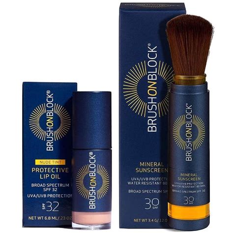 Translucent Mineral Powdered Sunscreen And Protective Lip Oil Spf 32
