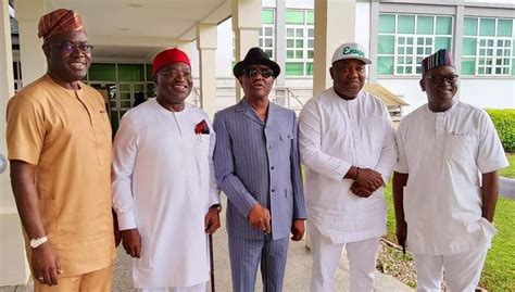 Wike Ortom Present As 5 Pdp Governors Hold Crucial Meeting In Enugu