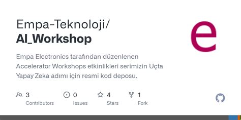 Github Empa Teknolojiaiworkshop Empa Electronics Tarafından Düzenlenen Accelerator