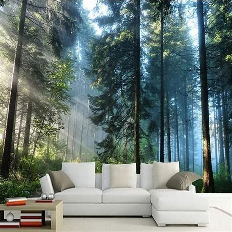 3d Forest Wallpaper Mural Wall