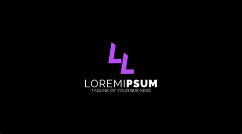 Ll Ll L L Letters Logo Design Abstract Monogram Vector 14158400