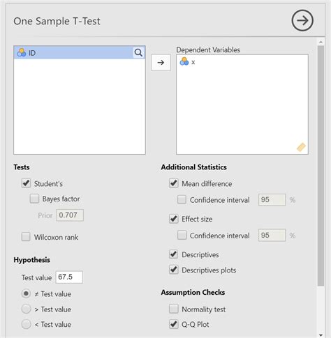 9 One Sample T Test Statistics With Jamovi