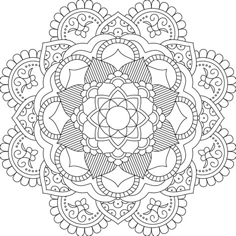 דף צביעה של מנדלה טוב לב ומדהים לצביעה עם הילדים דפי צביעה חמודים