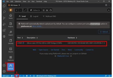 Program Esp32esp8266 With Vs Code And Platformio Ide Windows Macos