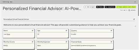 Personalized Virtual Financial Advisor With Generative AI Devpost