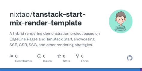 Github Nixtaotanstack Start Mix Render Template A Hybrid Rendering