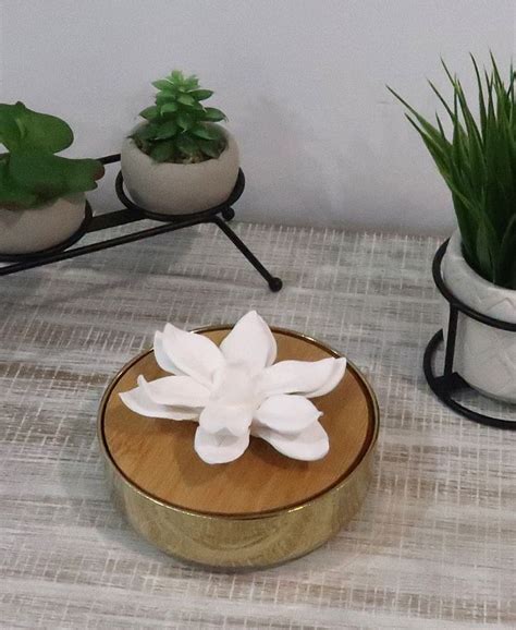 Vivience Hemispheric Shaped Diffuser With Flower Lily Of The Valley