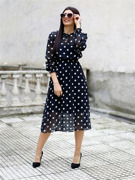 Платье в горошек 65 фото