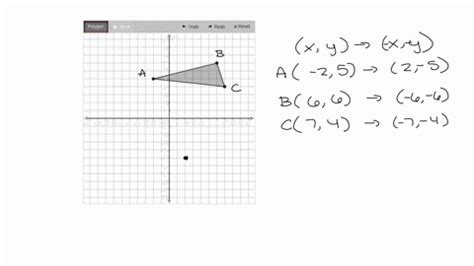 Graph The Image Of The Given Triangle After The Transformation That Has
