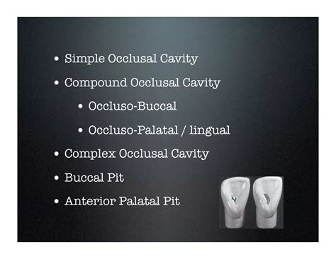 Amalgam Cavity Preparation Class I Pdf