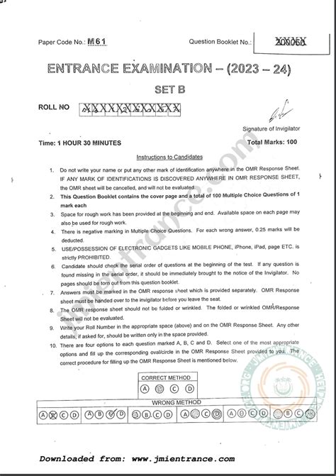 Ma Gender Studies 2023 Jamia Entrance Question Paper