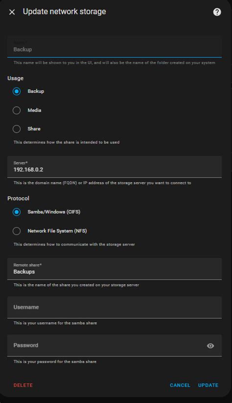 Automate Backups To Nfs Share Configuration Home Assistant Community