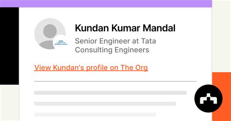 Kundan Kumar Mandal Senior Engineer At Tata Consulting Engineers
