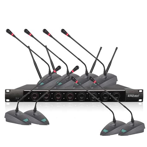Professionelle drahtlose mikrofon system acht kanal drahtlose konferenz ...