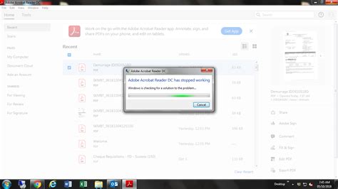 Adobe Reader Dc Updated And Now Keeps Crashing Adobe Product Community 10055642