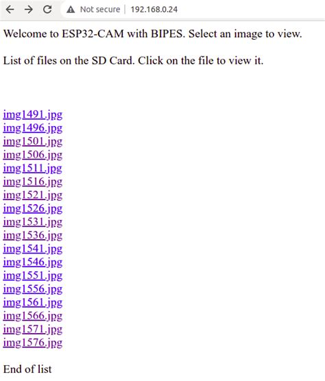 BIPES ESP32 CAM SD Card And Web Server Yet Another Technology Blog
