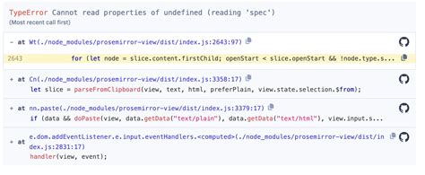 Upgrading Prosemirror View From 1910 To 1283 · Issue 1362
