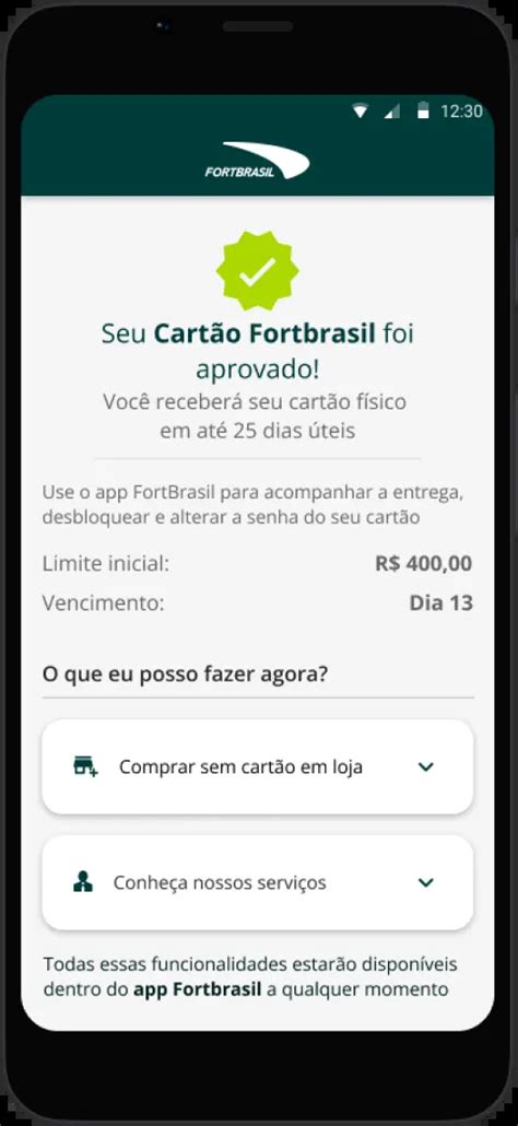 Faça seu cartão FortBrasil