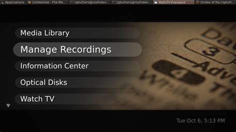 MythTV 0 22 RC Disponible MuyLinux