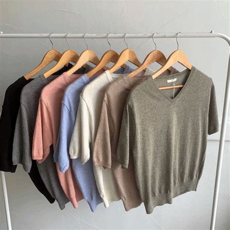 린넨여름니트 색감예쁜 린넨 브이넥 여름 반팔니트 국내제작 여유핏 에이블리