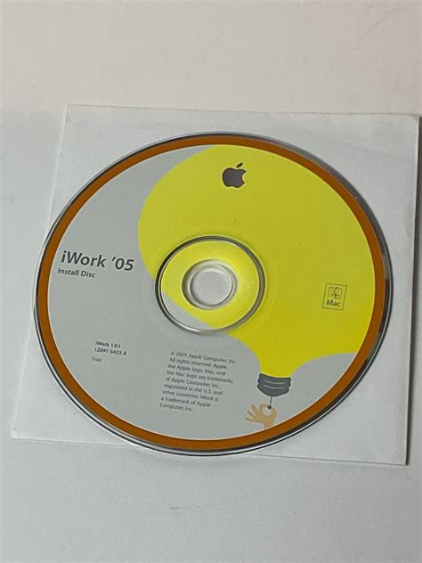 2005 Macintosh Iwork 05 Install Disc Cd Version 101 Ebay
