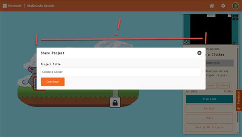 Share Project Dialog Is Excessively Wide Issue Microsoft Pxt Arcade GitHub