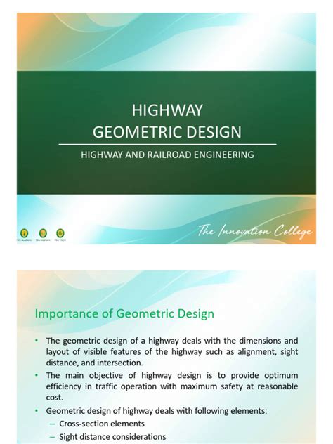 Stpdf1 Highway Geometric Design Pdf Road Lane