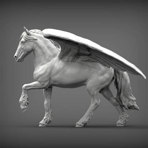 3D Printable Pegasus By AKUZMENKO