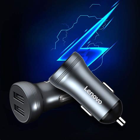 Buy Lenovo 120 Watts 2 Usb Ports Car Charging Adapter Intelligent Fast