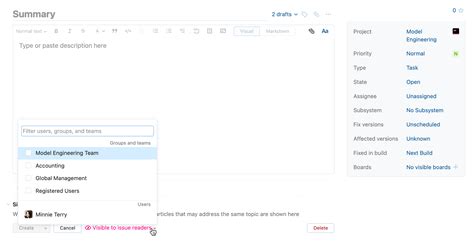 Set Issue Comment And Attachment Visibility Youtrack Cloud