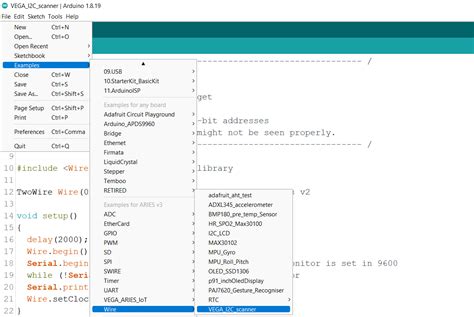 How To Scan And Detect I2C Address Using ARIES V3 0 VEGA Processors Blog