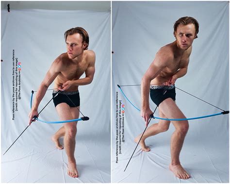 Male Archer Sneaking With Bow By Theposearchives On Deviantart