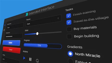 xi 3d and vr ui framework