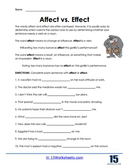 Affect Vs Effect Brixton School Tu Academia De Inglés En