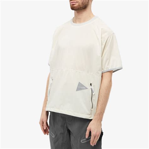 And Wander Pertex Wind T Shirt Off White End Gb