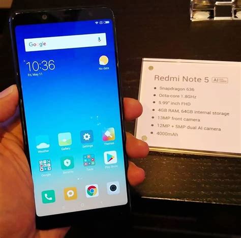 Xiaomi Redmi Note 5 Arrives In PH For Php11 990 Boasts Snapdragon 636 4GB RAM Dual Rear