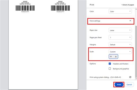 How To Adjust The Barcode Page Margin While Printing General Swipe