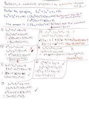 Factoring A Univariate Polynomial By Grouping Problem Set 1 Pdf Factoring A Univariate
