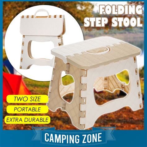 Folding Step Stool Foldable Plastic Stool Portable Bench Kerusi Lipat
