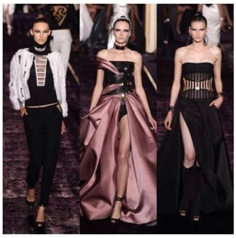 Versace Paris Fw14 15 Couture Strapless Dress Formal Fashion