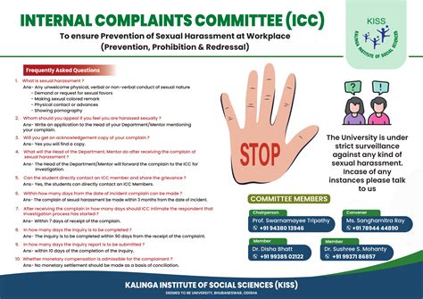 Internal Complaints Committee For Prevention Of Sexual Harassment