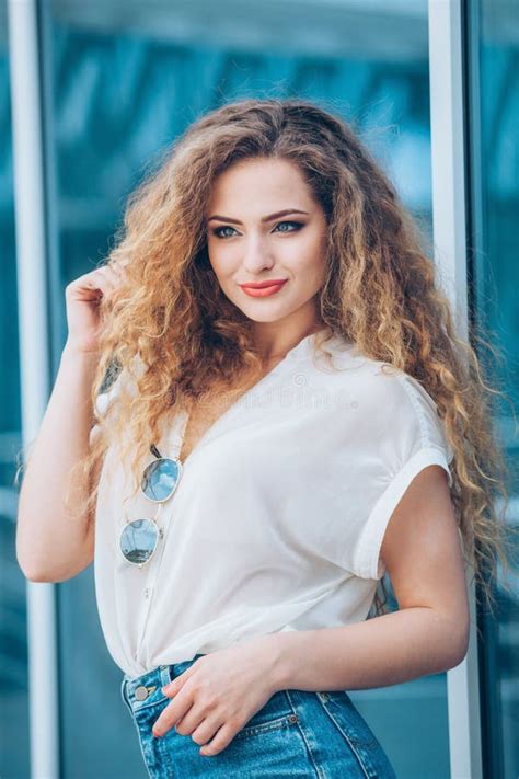 Beauty Girl Outdoors Enjoying Nature Beautiful Stock Image Image Of