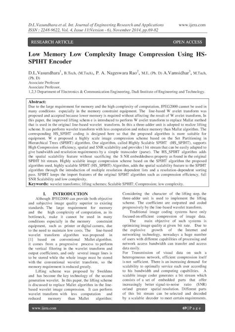 pdf low memory low complexity image compression using hsspiht encoder