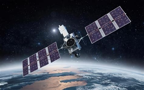 premium photo a satellite constellation for global internet coverage
