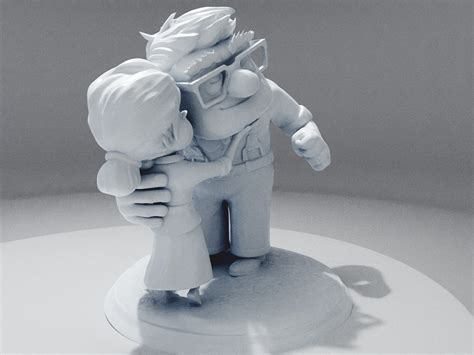 🧑‍🤝‍🧑 Carl And Ellie 3d Print Model Stl・ Obj File For ・cults