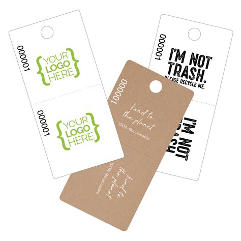 Recyclable Cloakroom Tags Eco Labels
