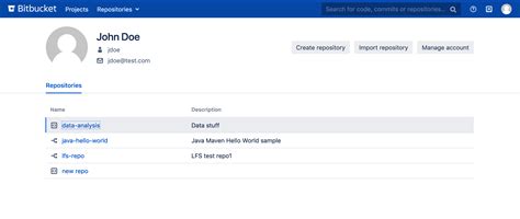 Personal Projects In Bitbucket Server Bitbucket Data Center Atlassian Documentation